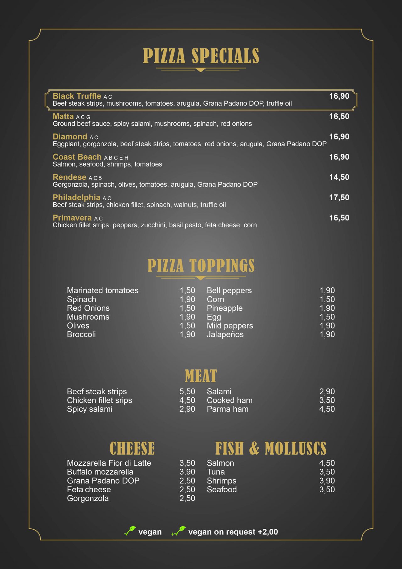 Menu - genussvolle Vielfalt | Restaurant Different